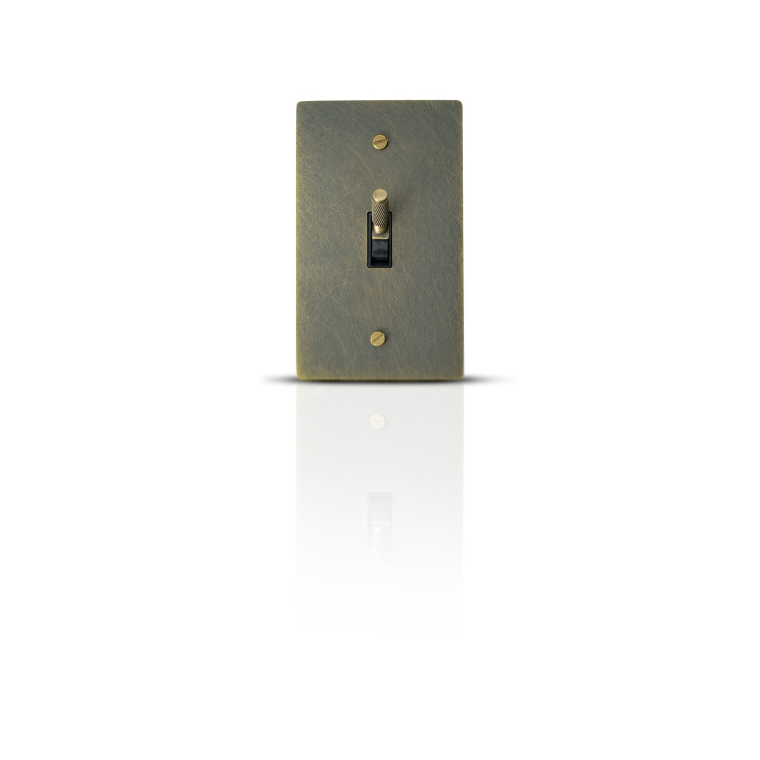Toggle Switch with Bronze Brass Wall Plate - Premium Switches