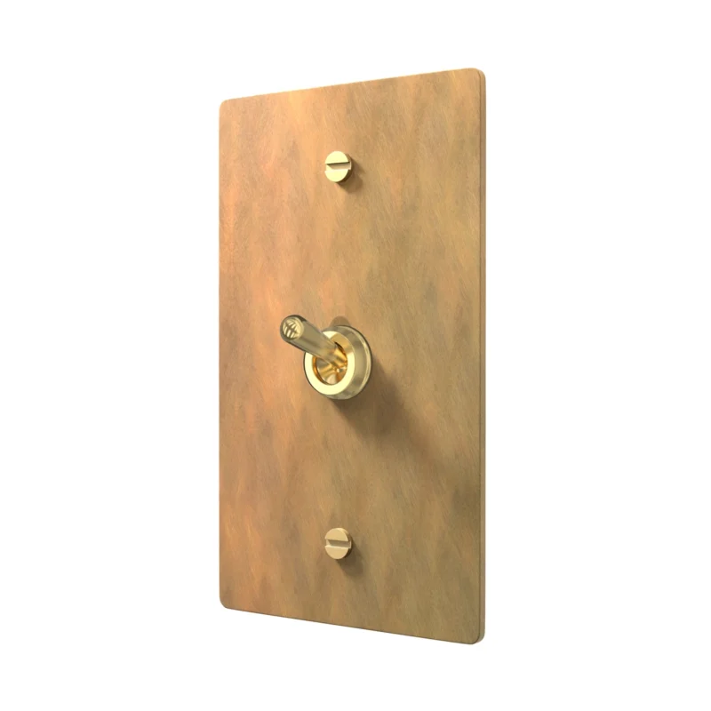 Aged Brass Retro Toggle Switch | Getswitches.com