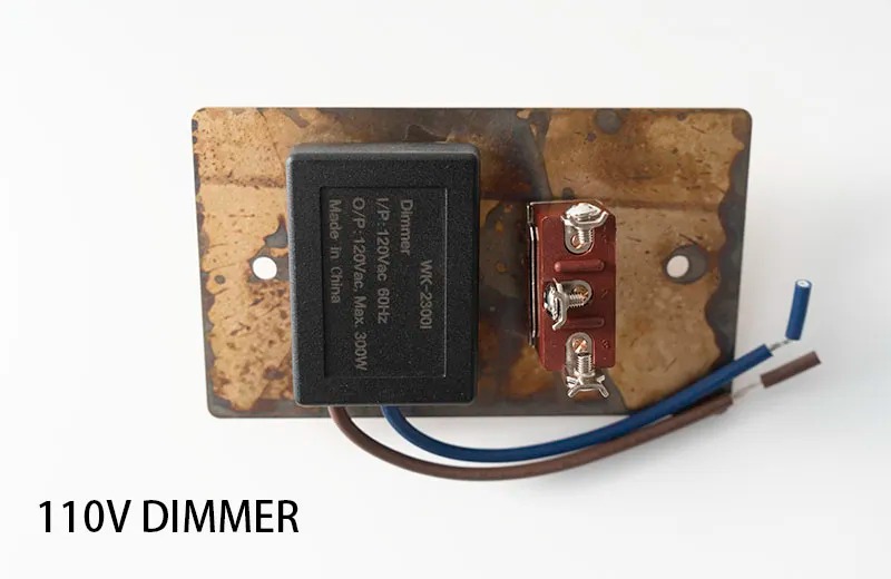 Vintage Charm: Aged Brass Panel Retro Toggle Light Switch