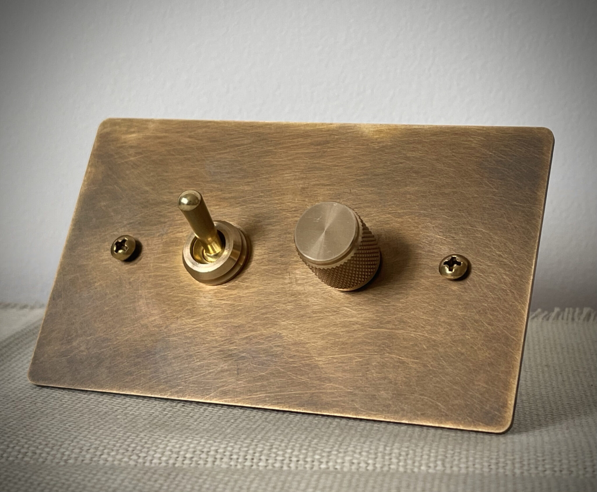 Aged Brass Toggle & Dimmer Light Switch | Getswitches.com