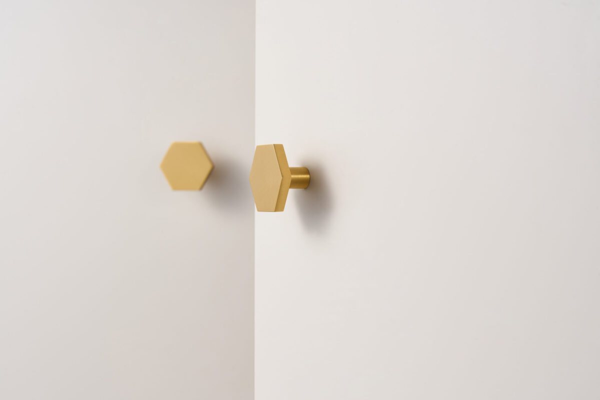 Hexagon Cabinet Knobs - Solid Brass | Getswitches.com
