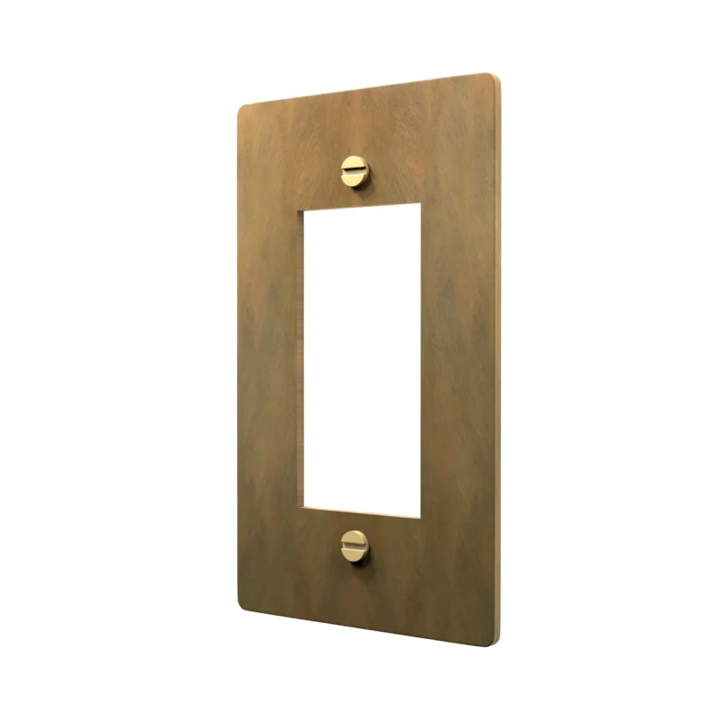 Aged Brass Rocker Switch Cover Plate | Getswitches.com