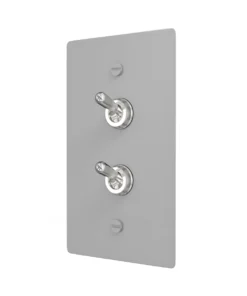 Stainless Steel Double Retro Toggle Switch | Getswitches.com